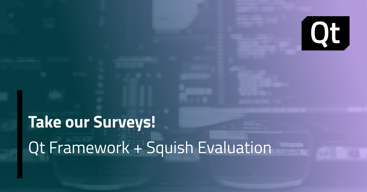 Its Survey Time Qt Framework Squish Evaluation